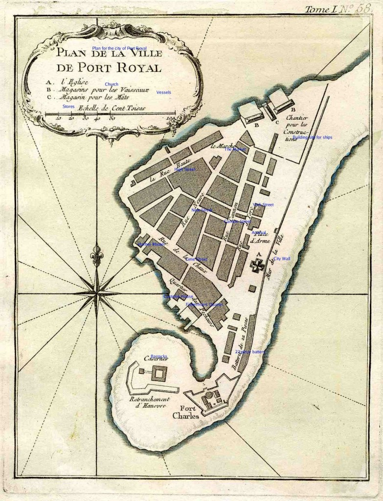 Map of the town of Port royal, edited | Pirates & Zombies